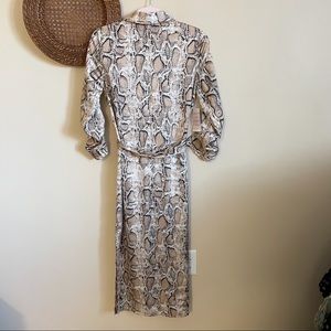 BB Dakota | Dresses | Bb Dakota Python Print Midi Shirtdress | Poshmark